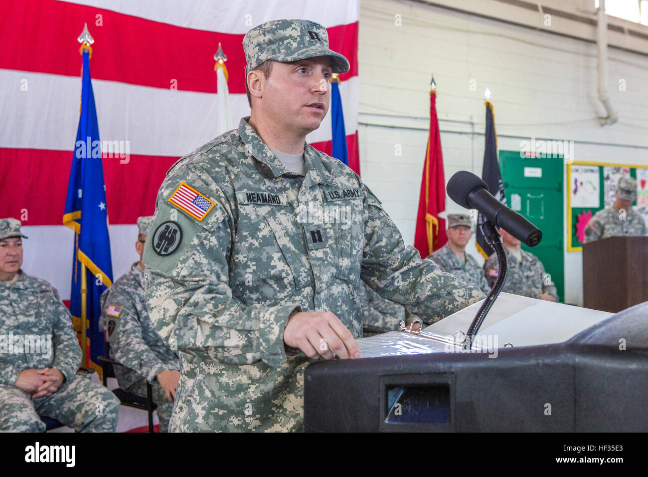 Capt. Matthew R. Neamand, commander, 328th Military Police Company, New ...