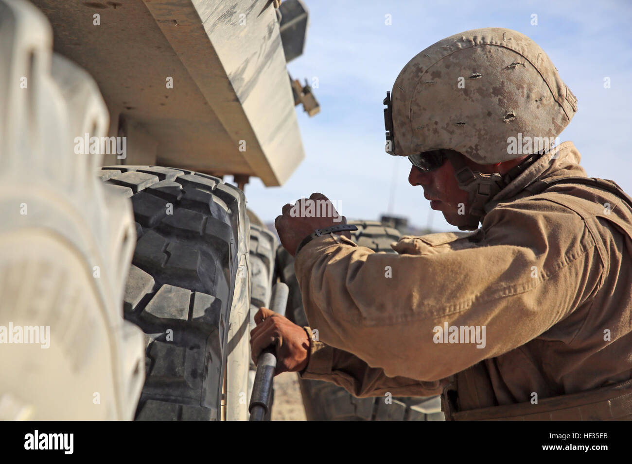 Cpl. Jeff A. Flores, Light Armored Vehicle crewman with LAV Platoon ...