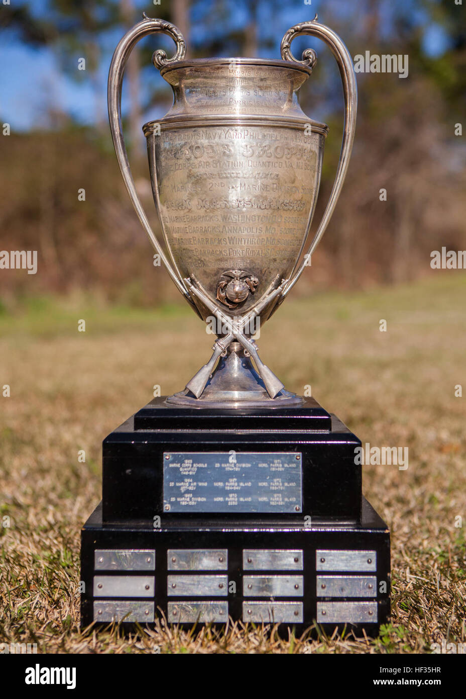 The Elliot Trophy is displayed during the 2015 Eastern Division Rifle ...