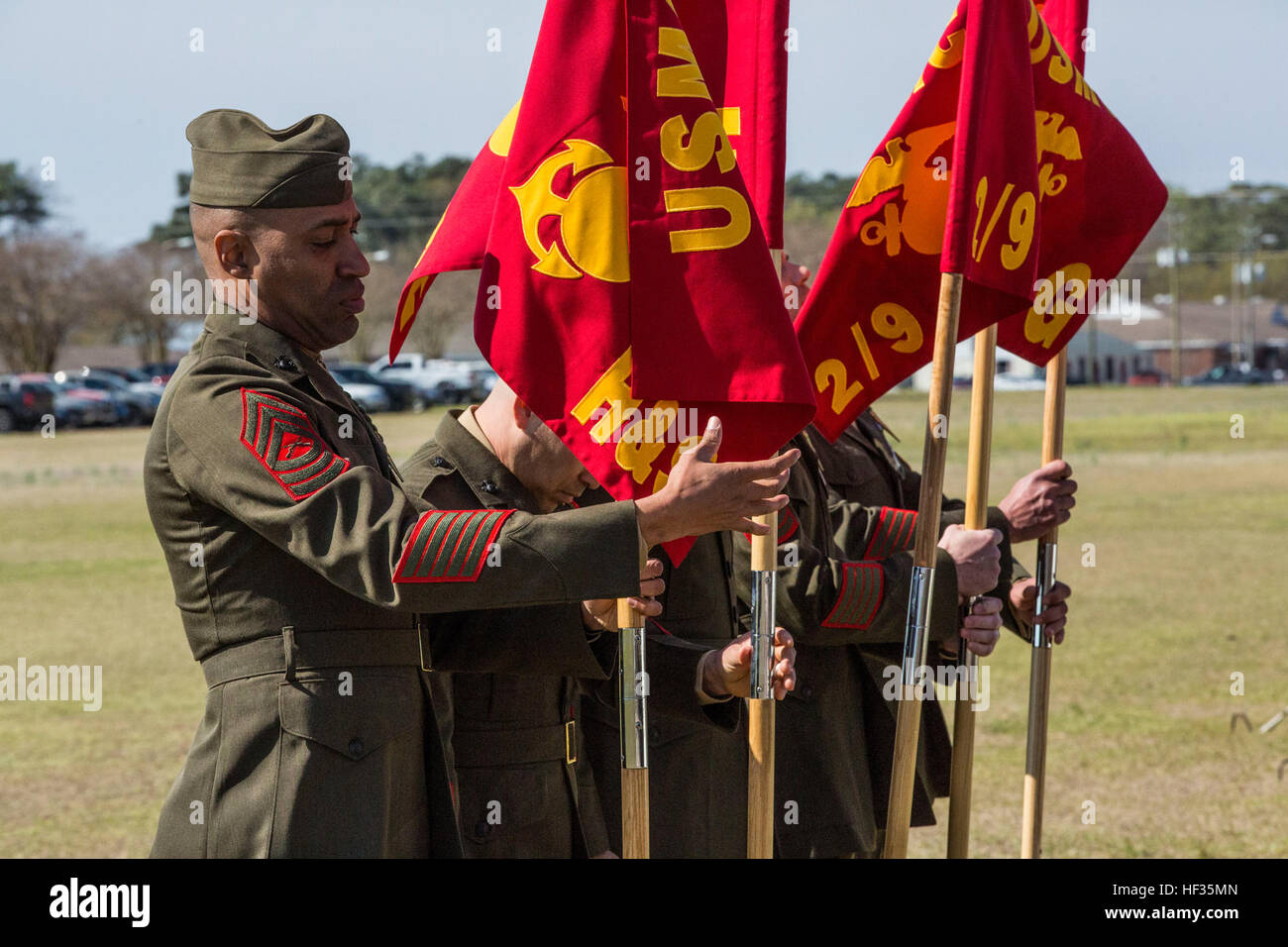 Company first sergeants with 2nd Battalion, 9th Marines post their ...