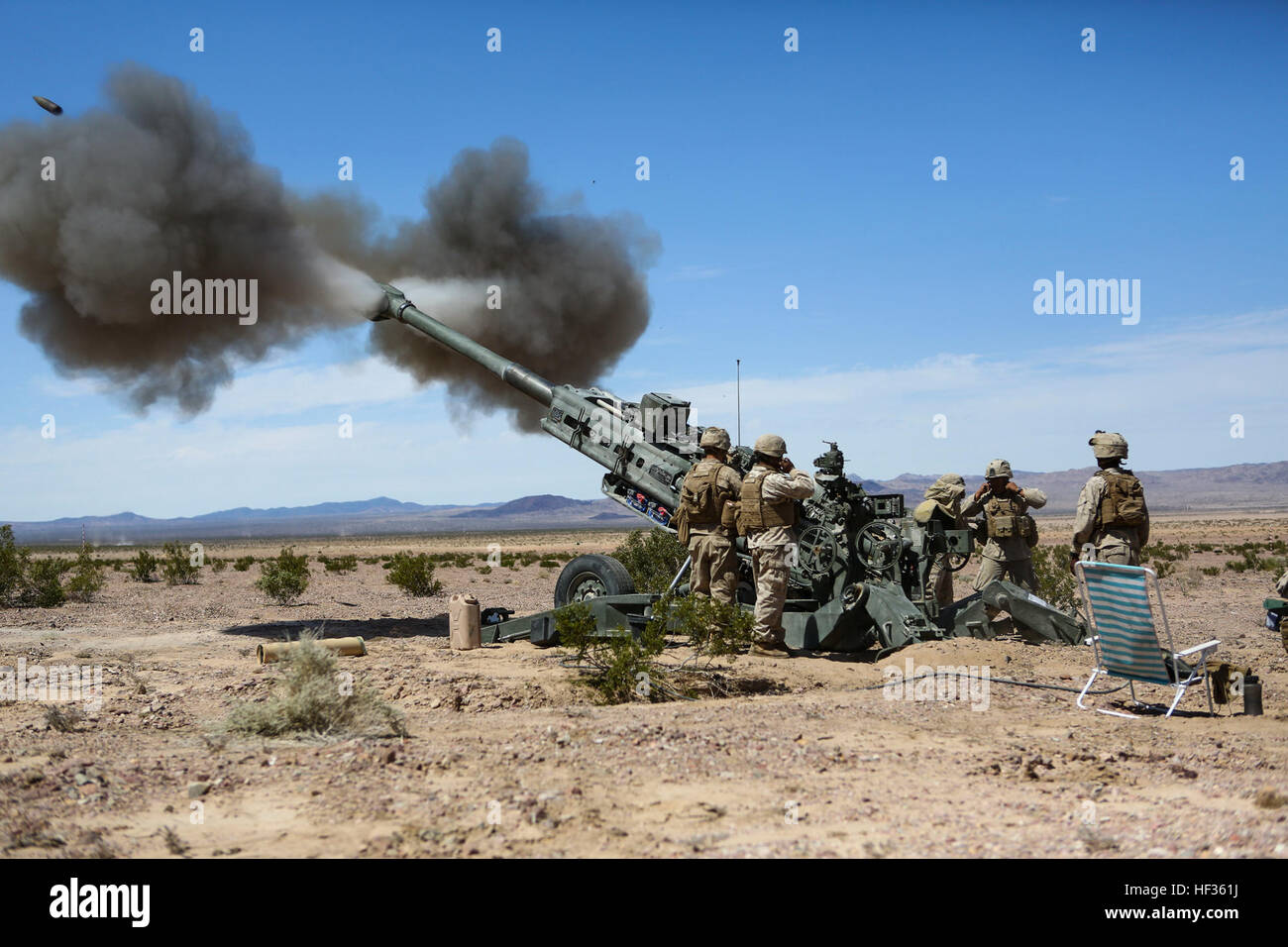 Marines fire m777 howitzer hi-res stock photography and images - Alamy