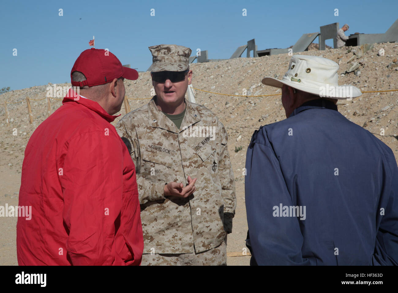 Lt. Col. Jared Spurlock, executive officer, 7th Marine Regiment, talks ...