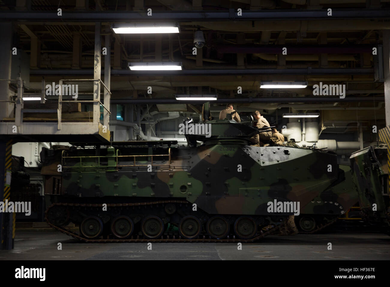 Marines with Charlie Company, 2nd Assault Amphibian Battalion, prepare ...