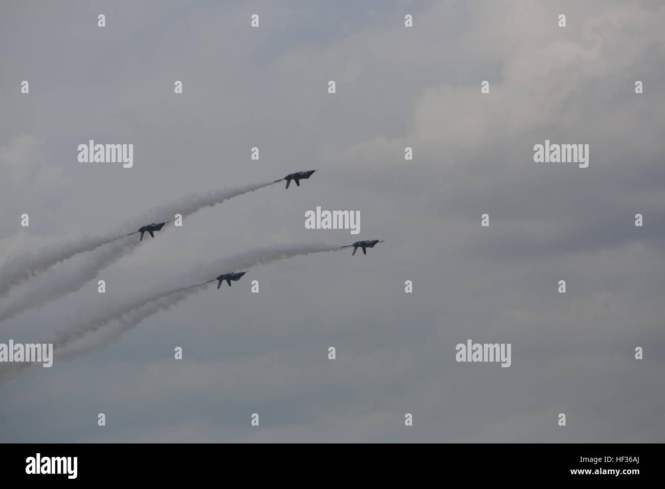 The U. S. Navy Flight Demonstration Squadron, The Blue Angels, practice ...