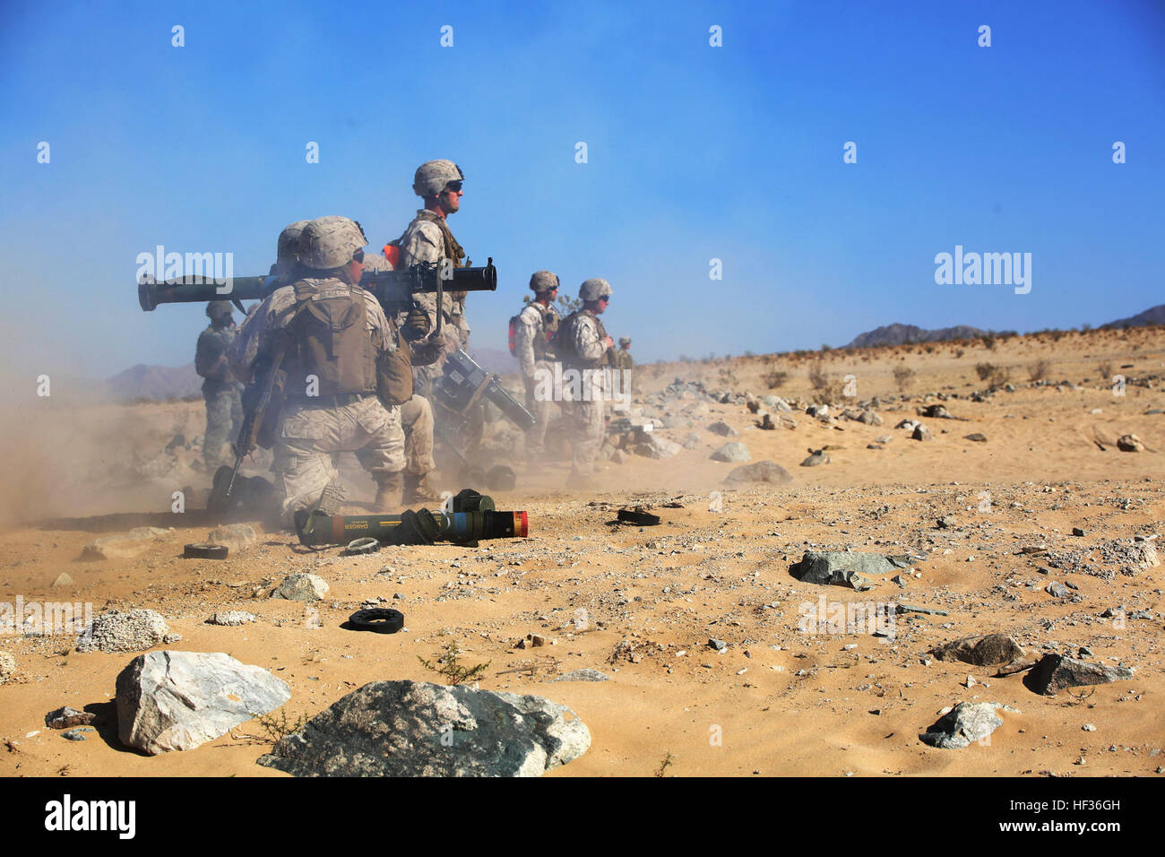 Marines with Anti-Armor Section, Weapons Company, Ground Combat Element ...