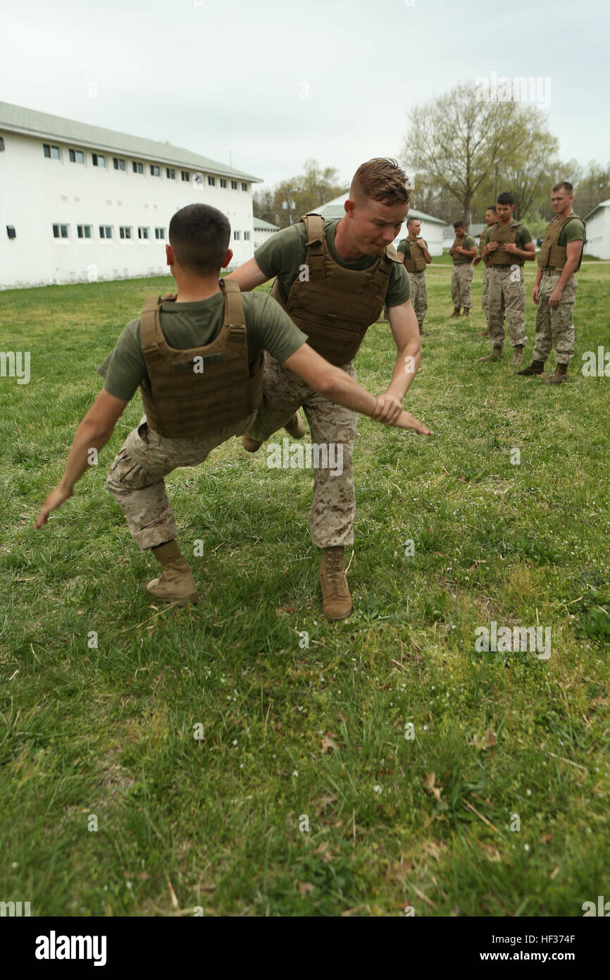 U.S. Marine Corps Lance Cpl. David Elswick, a radio operator, with ...
