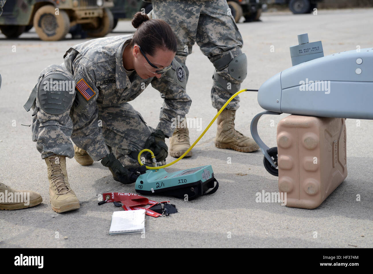 Sgt. Deanna Lucchesi with the Military Intelligence Troop, Regimental ...