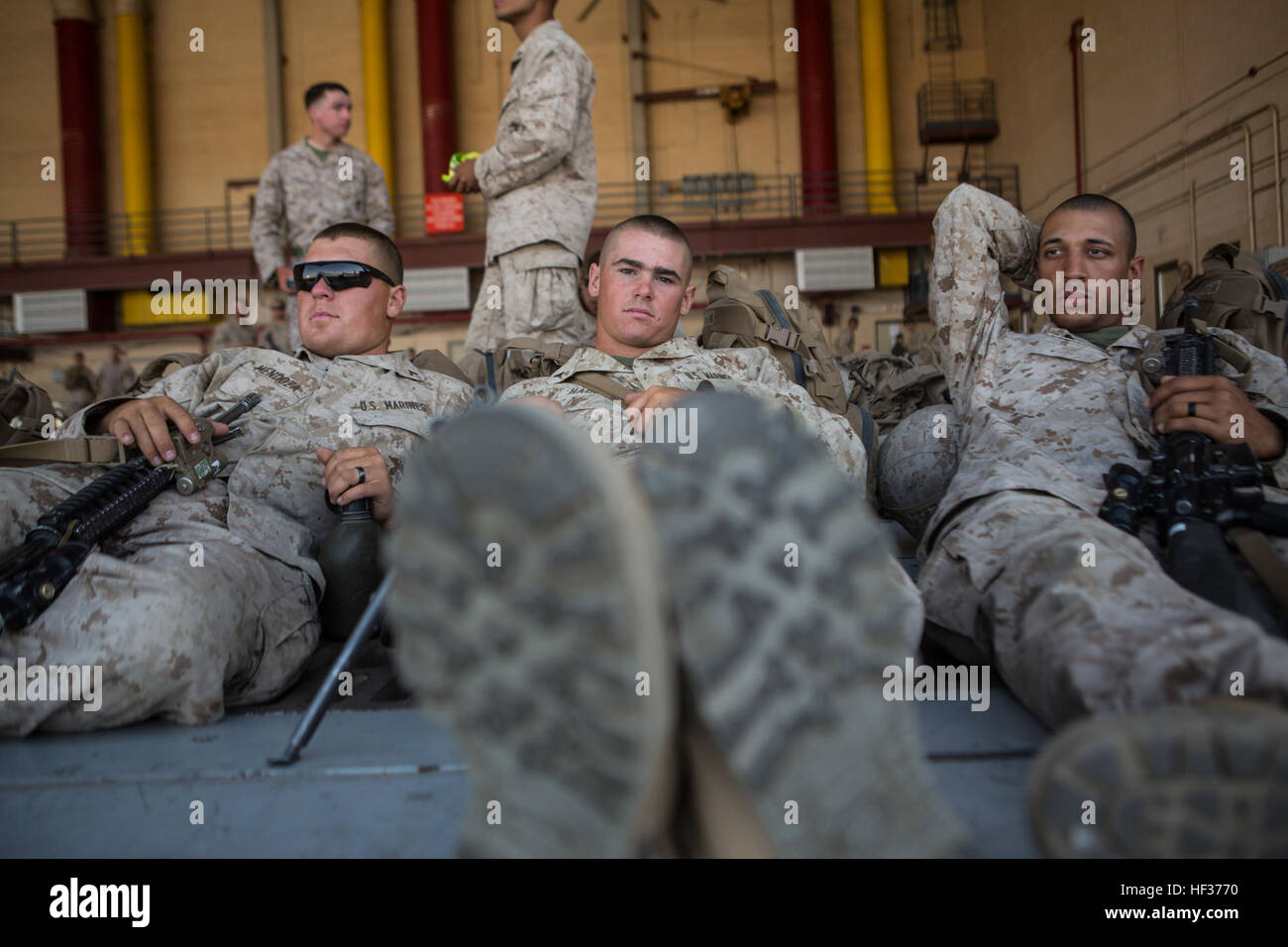 U.S. Marine Corps Private First Class Anthony A. Mendoza, left, Lance ...