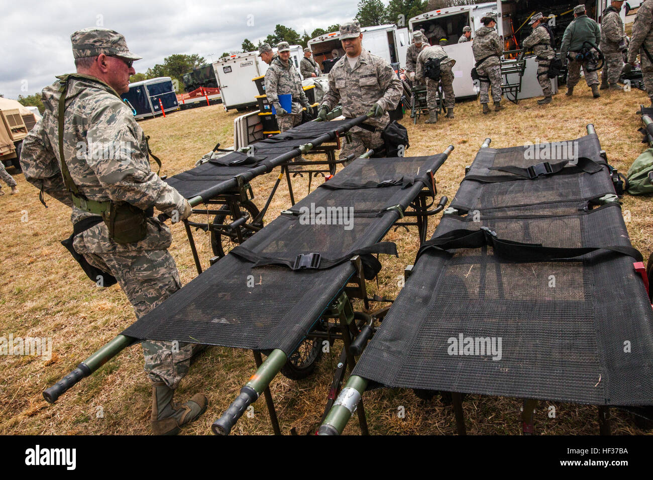Airmen with 107th Air Wing Medical, New York Air National Guard, group ...