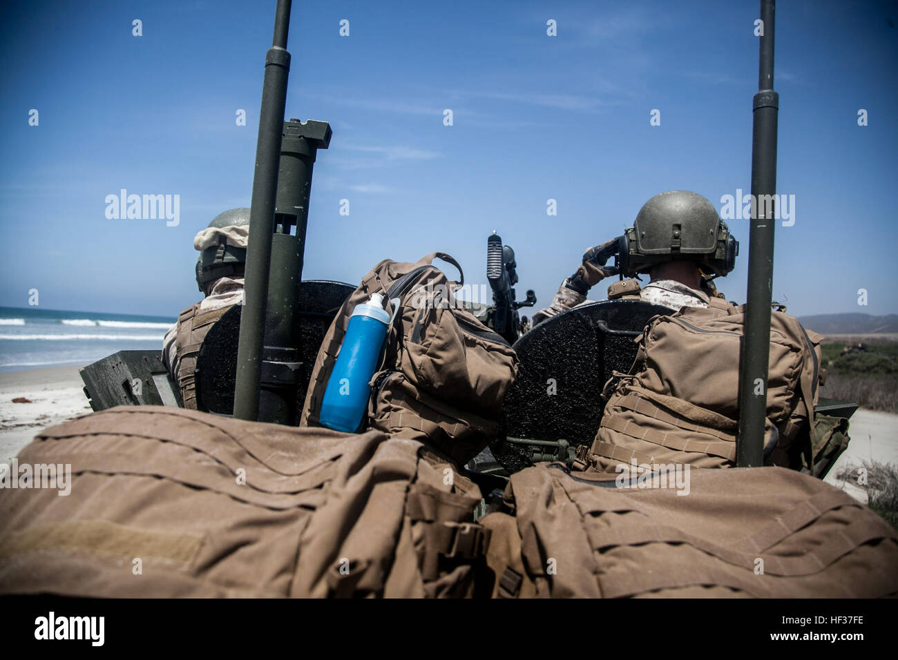 U.S. Marines with 1st Light Armored Reconnaissance Detachment ...