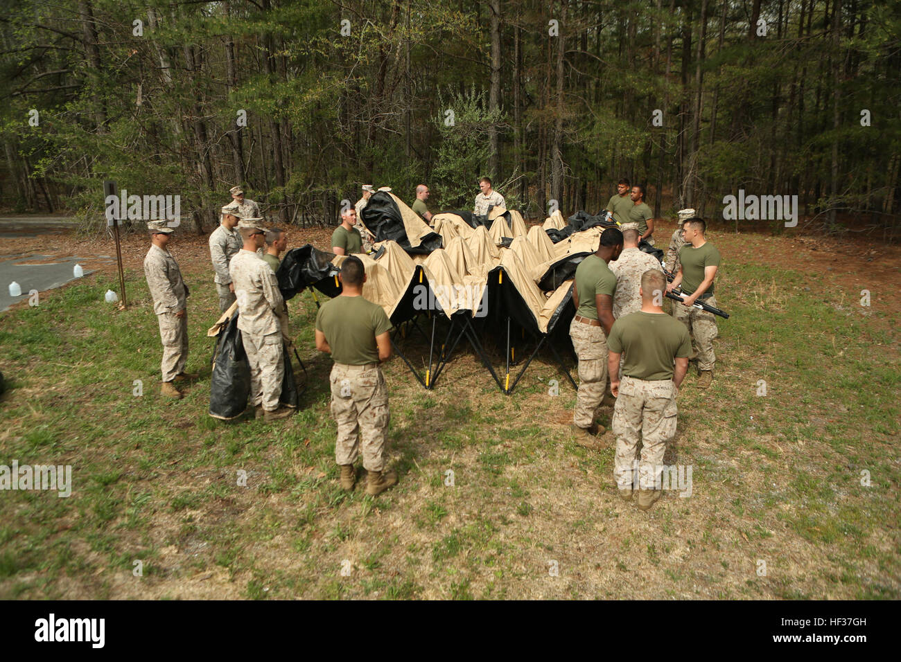 U.S. Marines with Transportation Services Company (TS Co.), Combat ...