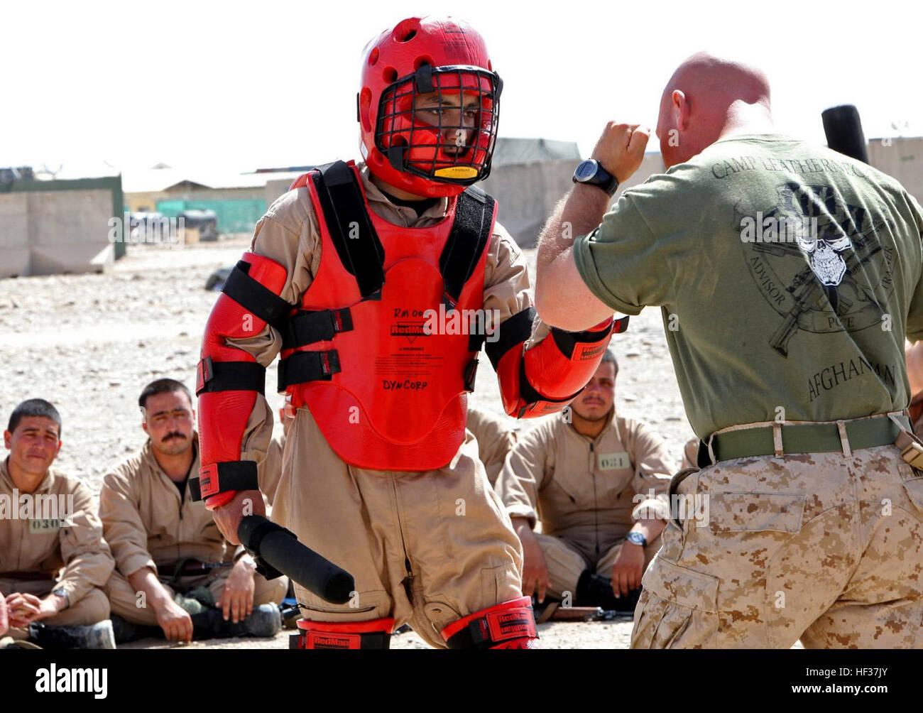 Staff Sgt. Chad Whitehead (right), an instructor at the Joint Security ...