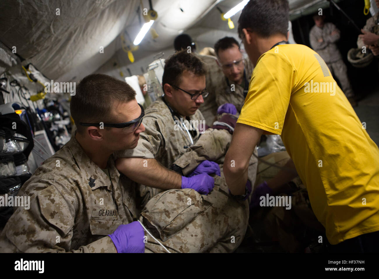 U.S. Navy Corpsmen with Combat Logistics Battalion (CLB) 26, 26th ...