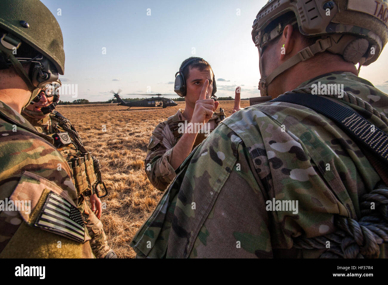 Airmen from 227th Air Support Operations Squadron perform a Fast-Rope ...