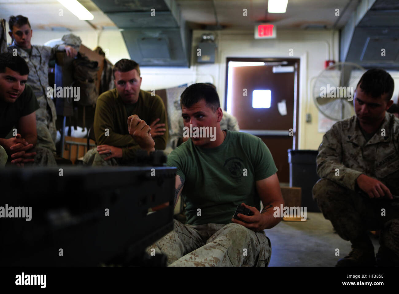 U.S. Marine Corps Cpl. Michael Cooper, with Transportation Services ...