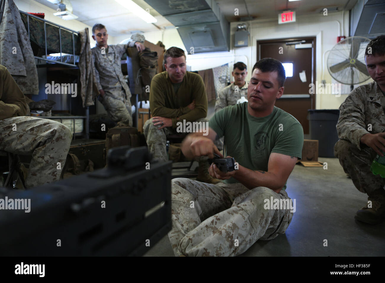 U.S. Marine Corps Cpl. Michael Cooper, with Transportation Services ...