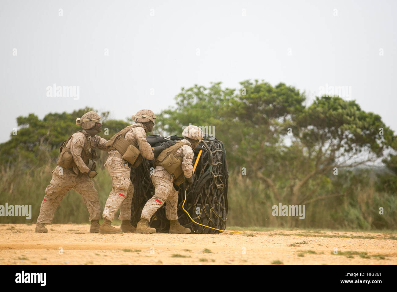 U.S. Marines with Landing Support Platoon, Combat Logistics Battalion ...