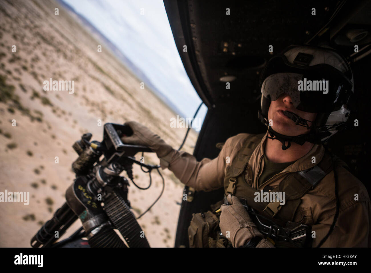 U.S. Marine Corps Cpl. Kyle J. Mohr, a crew chief assigned to Marine ...
