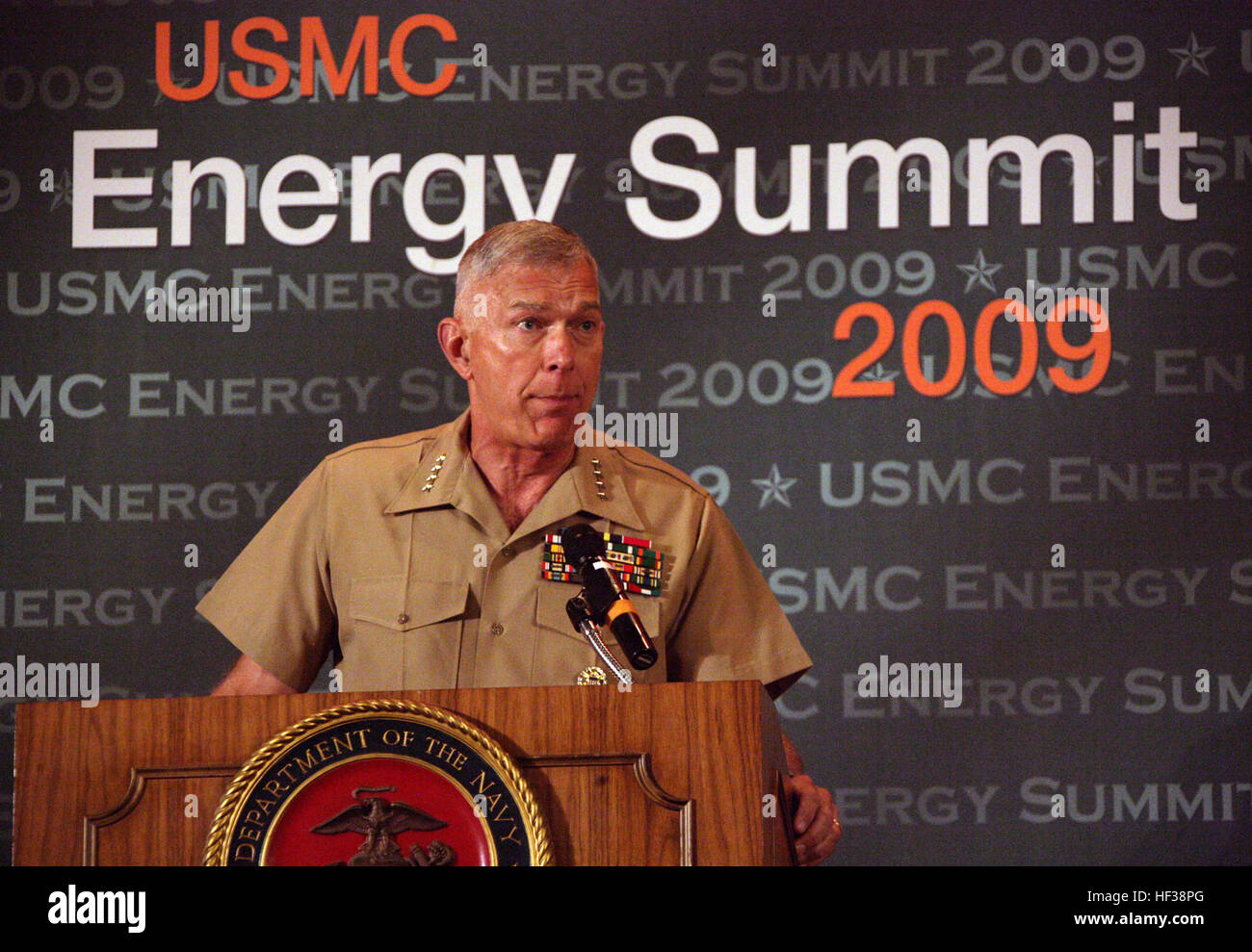 Commandant of the Marine Corps, Gen. James T. Conway addresses the ...