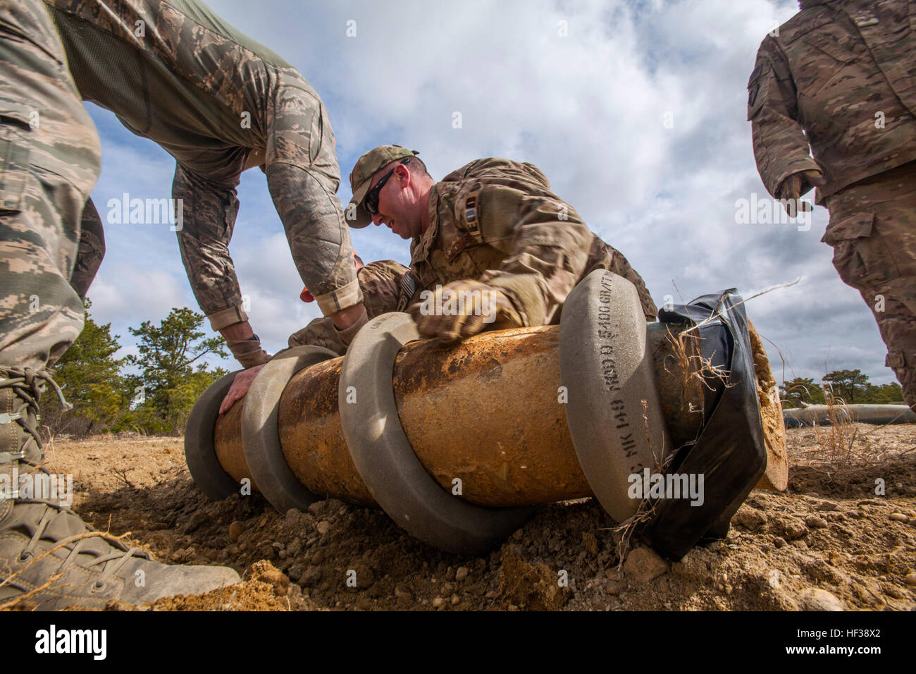 Tech. Sgt. John F. Hurley Jr., center, 177th Fighter Wing Explosive ...