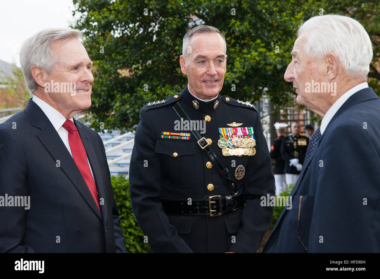 U.S. Secretary of the Navy Ray E. Mabus, left, and U.S. Marine Corps ...
