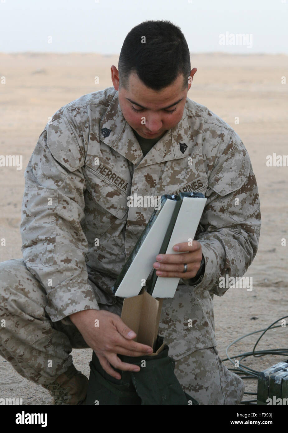 Sgt. Richard E. Herrera, a combat engineer squad leader with Battalion ...