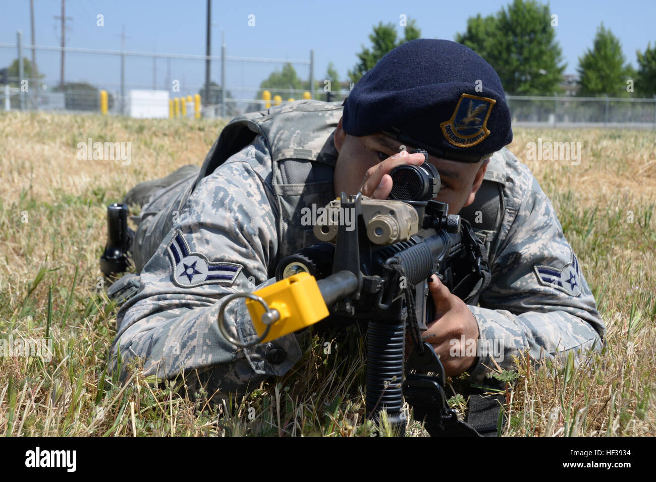 Airmen from the 129th Security Forces Squadron, California Air National ...