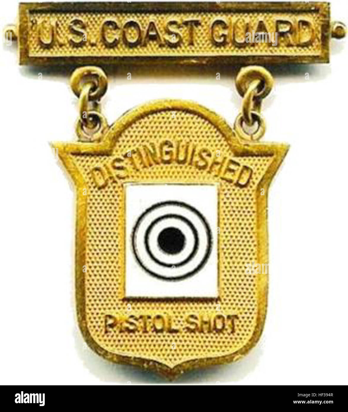 Coast Guard Distinguished Pistol Shot Badge Stock Photo - Alamy
