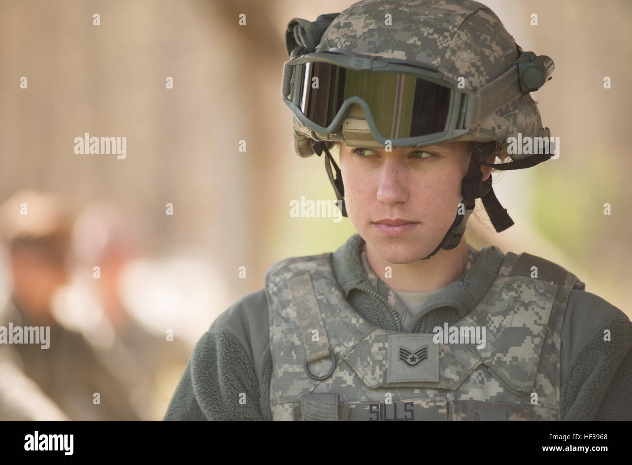 U.S. Air Force Staff Sgt. Stephanie Sills, of the 158th Fighter Wing ...