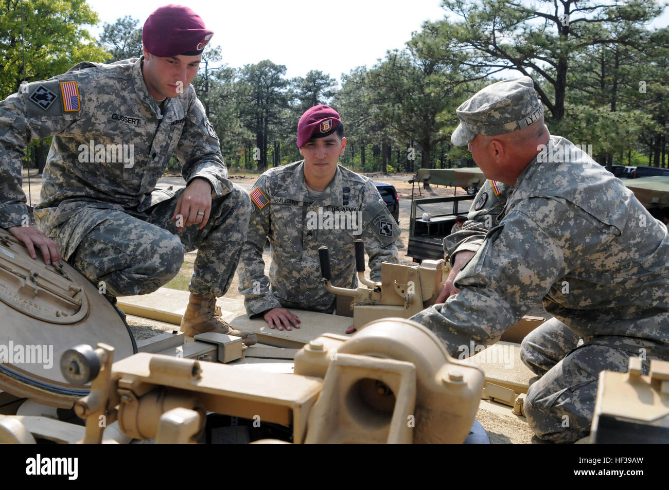 Sgt. 1st Class Michael Lytton, tank master gunner, 30th Armored Brigade ...