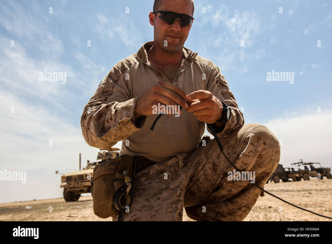 U.S. Marine Staff Sgt. Brewer, an explosive ordnance disposal ...