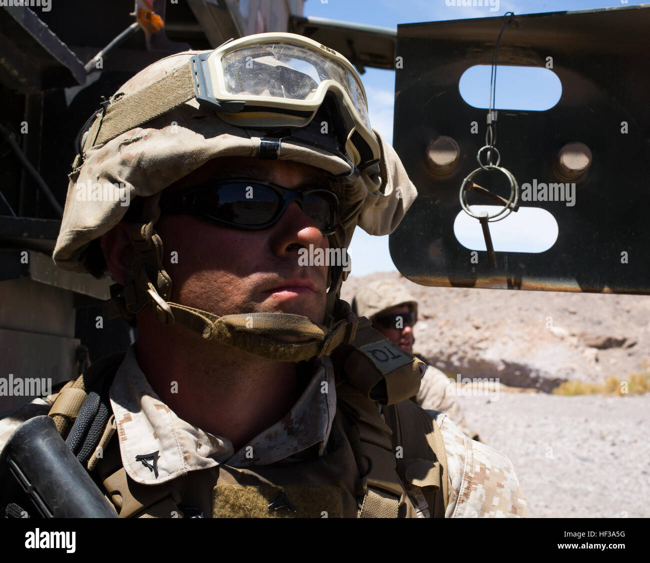 A U.S. Marine with Combat Logistics Battalion 6, Combat Logistics ...