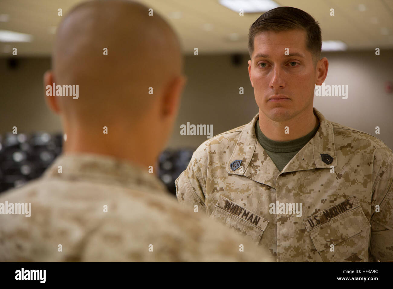 U S Marine Corps Gunnery Sgt Christopher J Whitman Senior