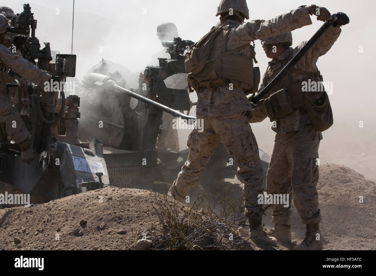 U.S. Marines with 2nd Battalion, 10th Marines, 2nd Marine Division ...