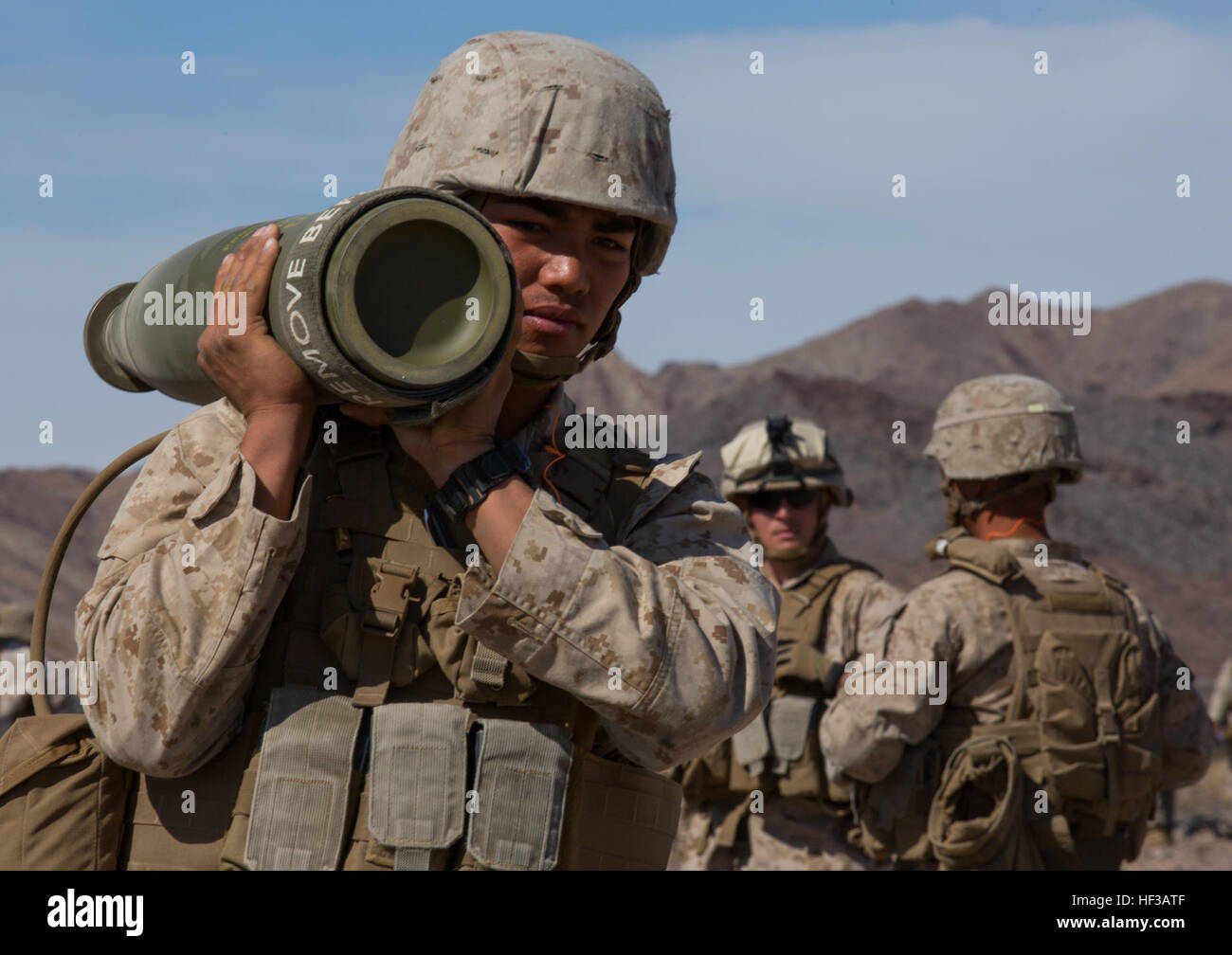 A U.S. Marine with 2nd Battalion, 10th Marines, 2nd Marine Division ...
