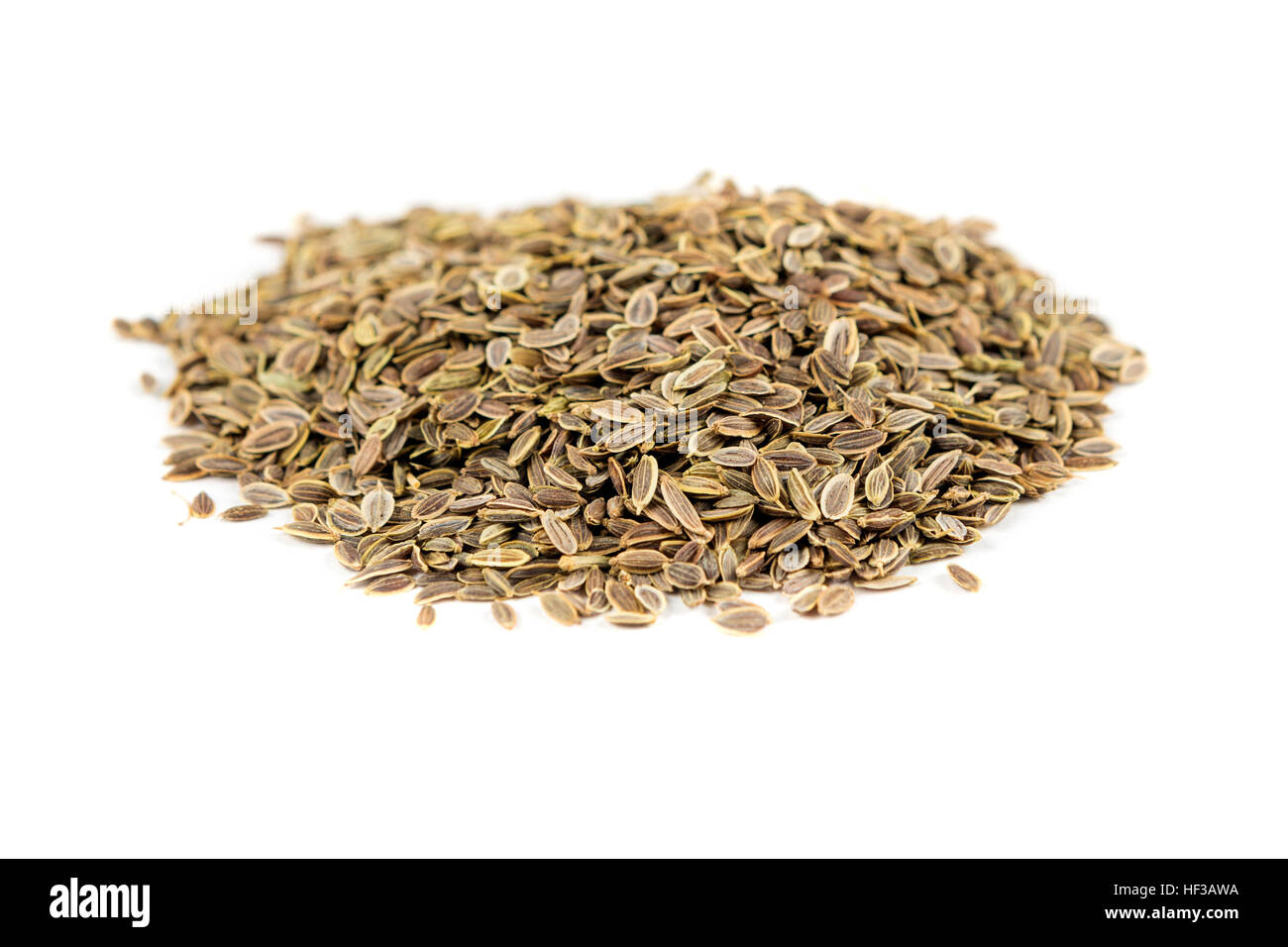 Whole dill seed isolated on white background Stock Photo - Alamy