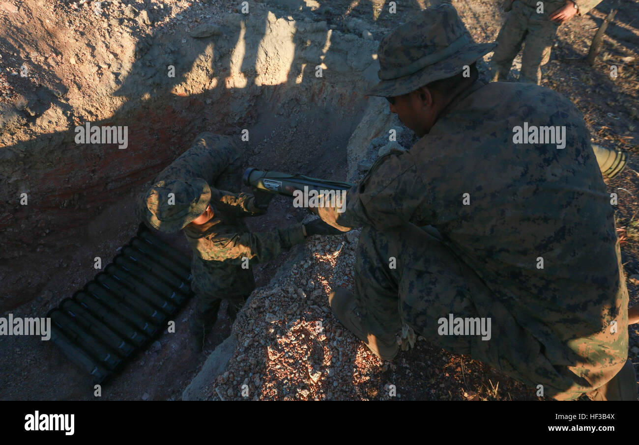 U.S. Marines with Marine Rotational Force – Darwin lay explosives in a ...