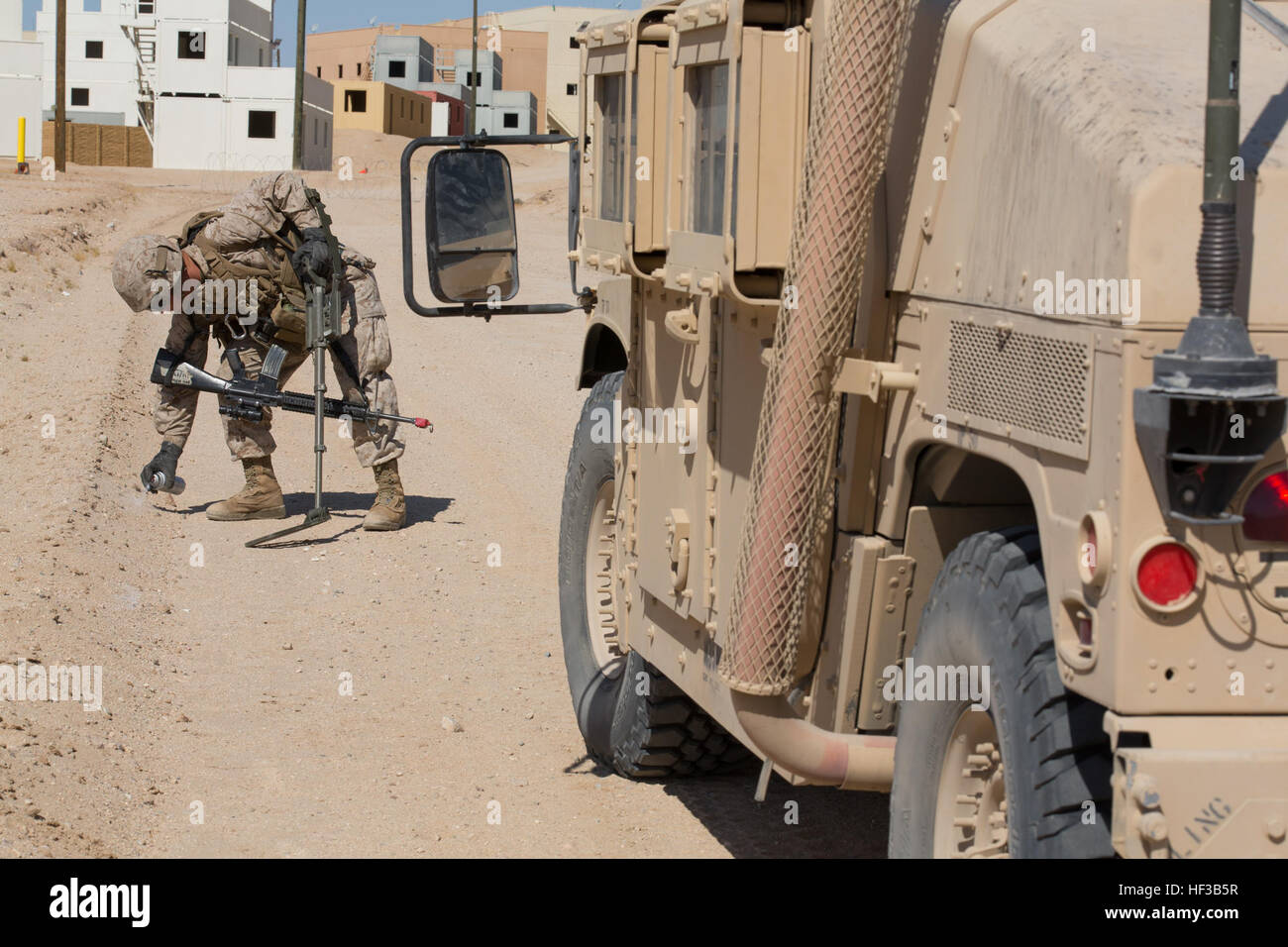 A U.S. Marine with Combat Logistics Battalion 6, Combat Logistics ...