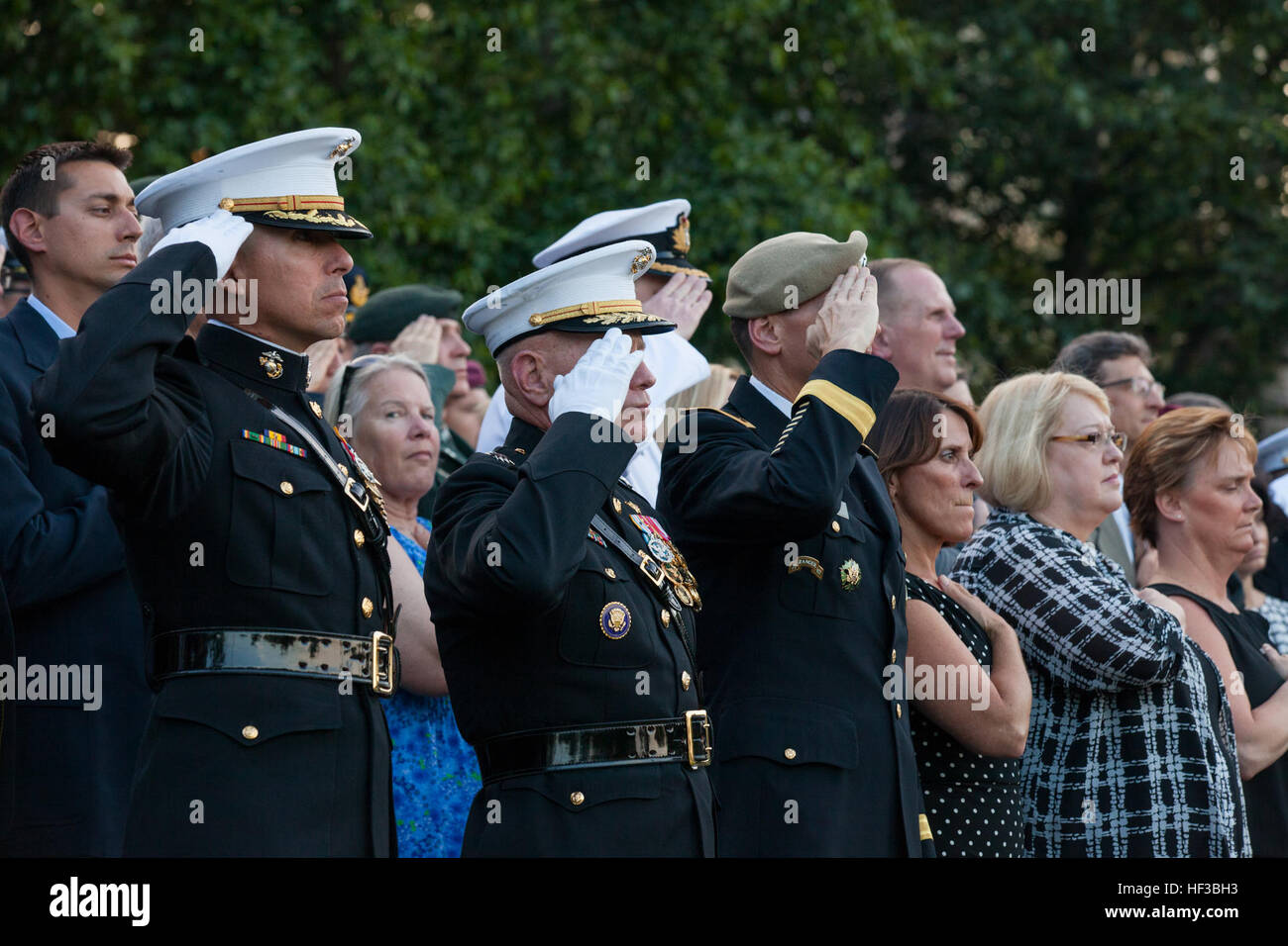 From left, U.S. Marine Corps Col. Benjamin T. Watson, commanding ...
