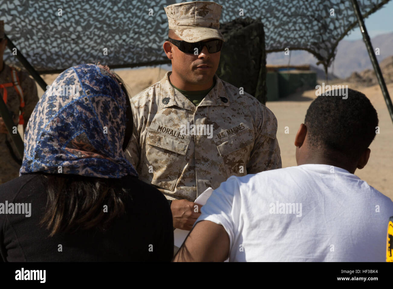 A U.S. Marine with Combat Logistics Battalion (CLB) 6, Combat Logistics ...