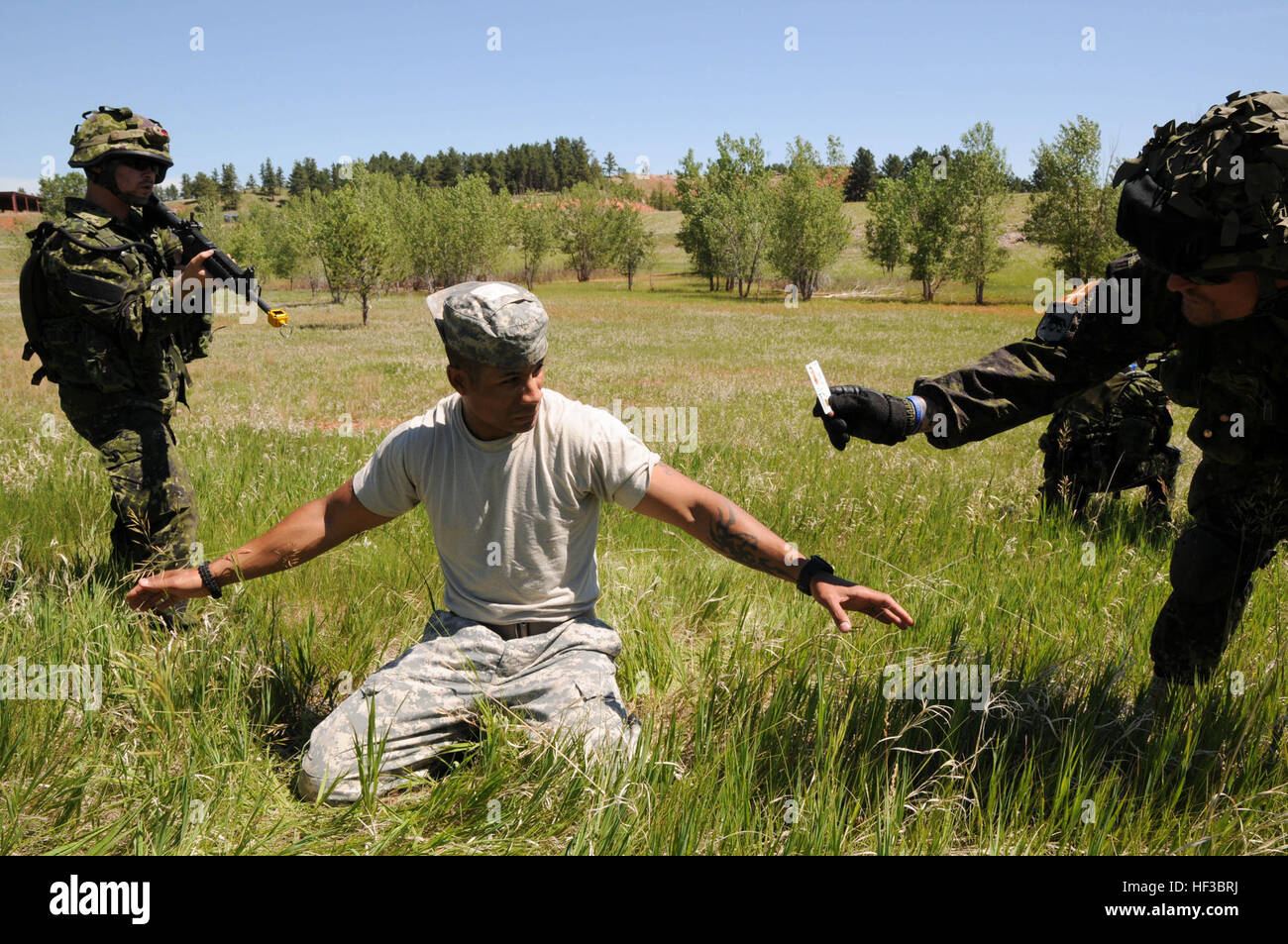 Danish Home Guard personnel and U.S. Soldiers of 382nd Military Police ...