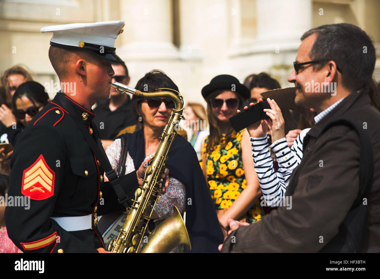 Sergeant Dustin I. Kaiser, a saxophone instrumentalist with 1st Marine ...