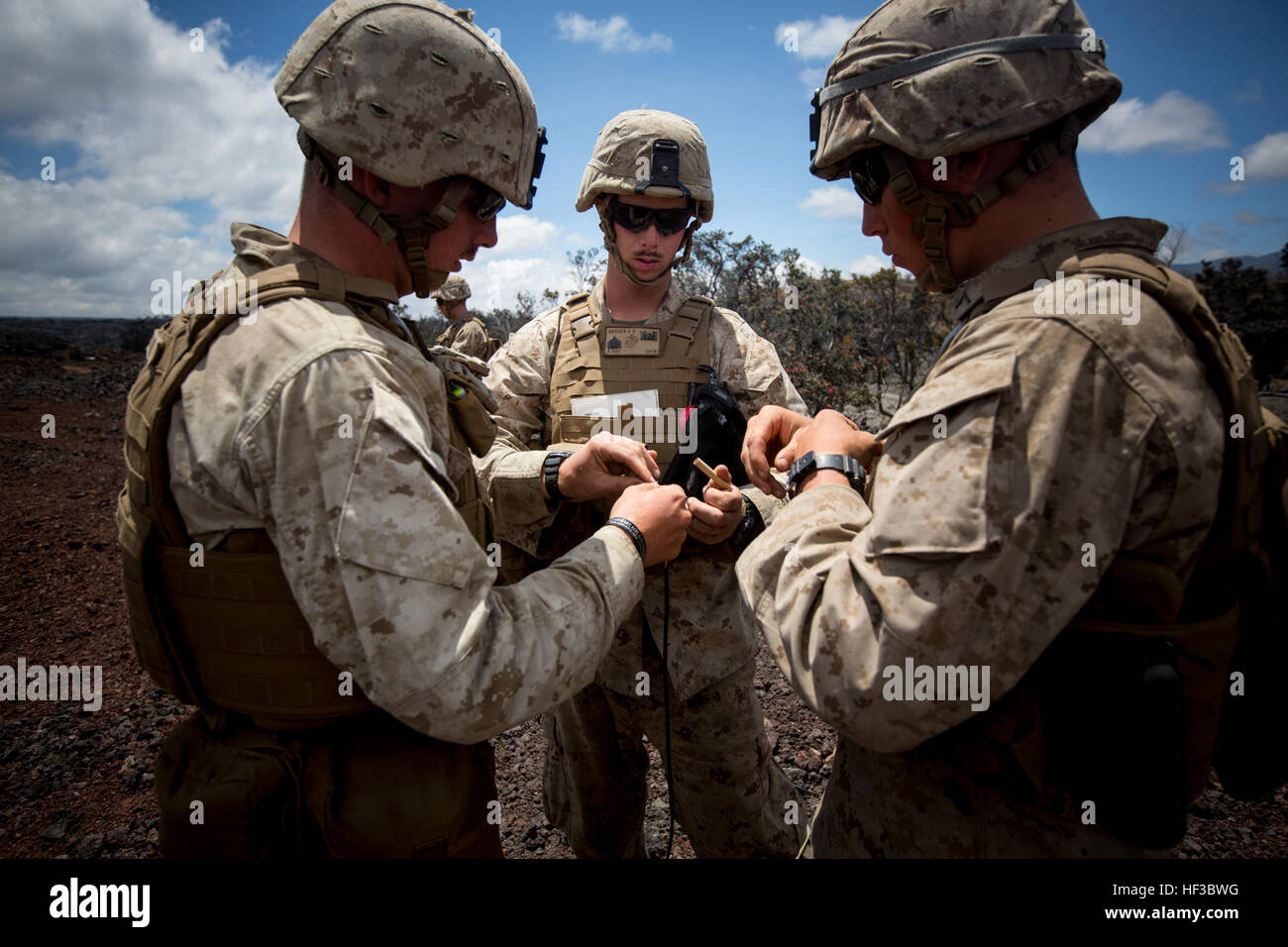 U.S. Marines attached to 1st Platoon, C Company, 1st Battalion, 3rd ...