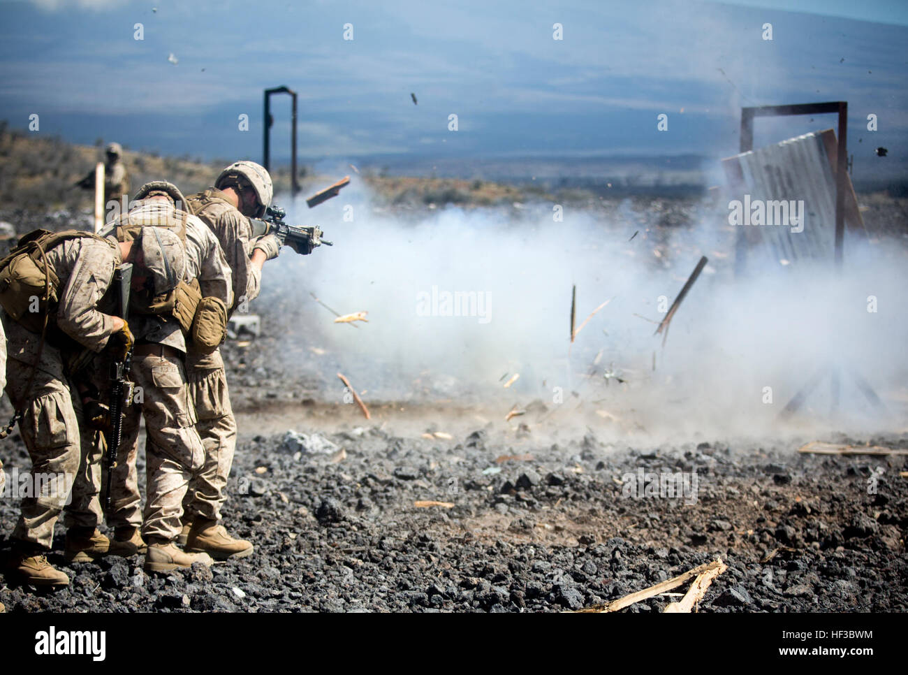 U.S. Marines attached to 1st Platoon, C Company, 1st Battalion, 3rd ...