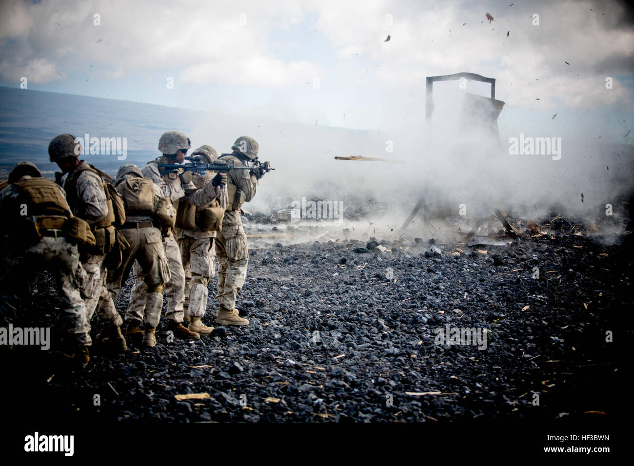 U.S. Marines attached to 1st Platoon, C Company, 1st Battalion, 3rd ...