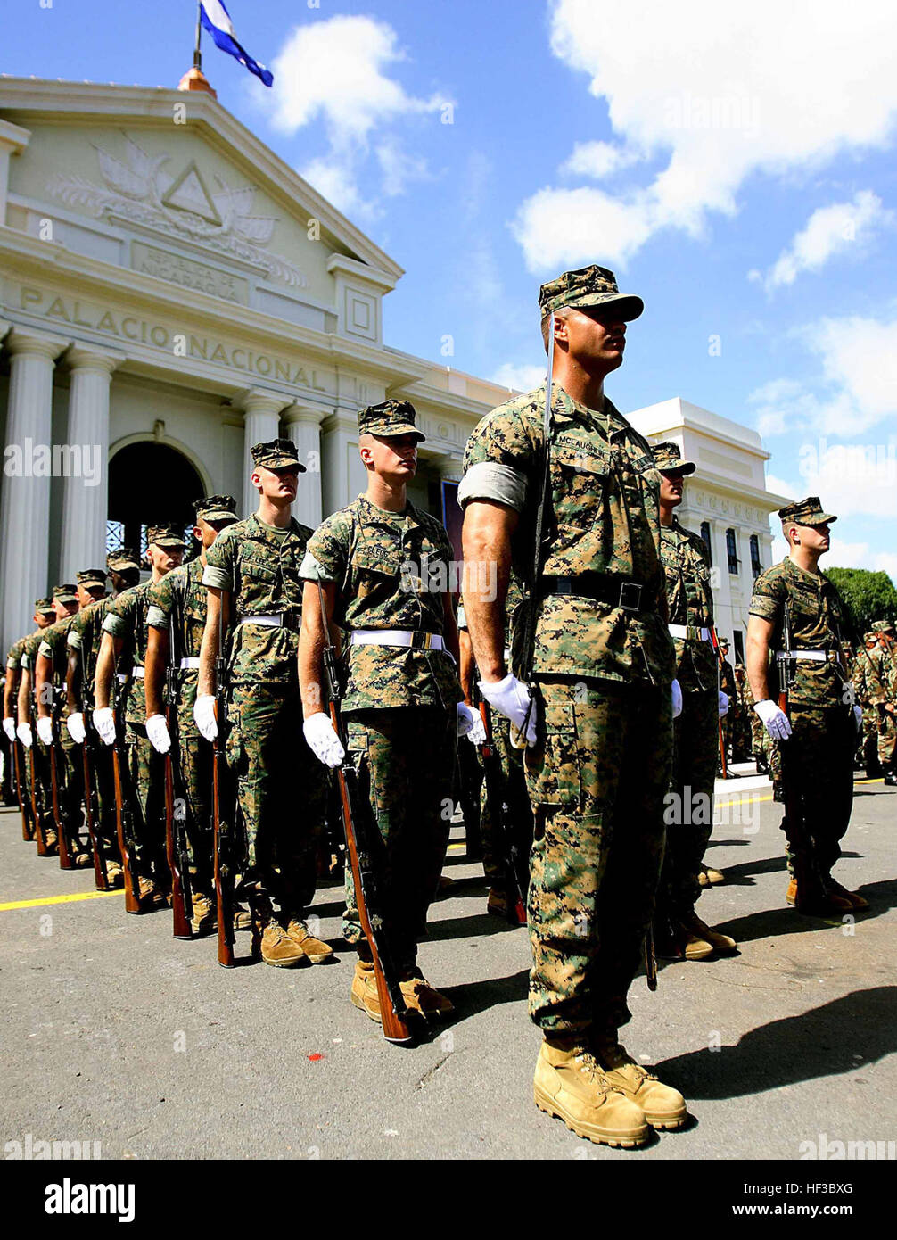 Marines from Company A, Marine Barracks Washington, demonstrated Marine ...
