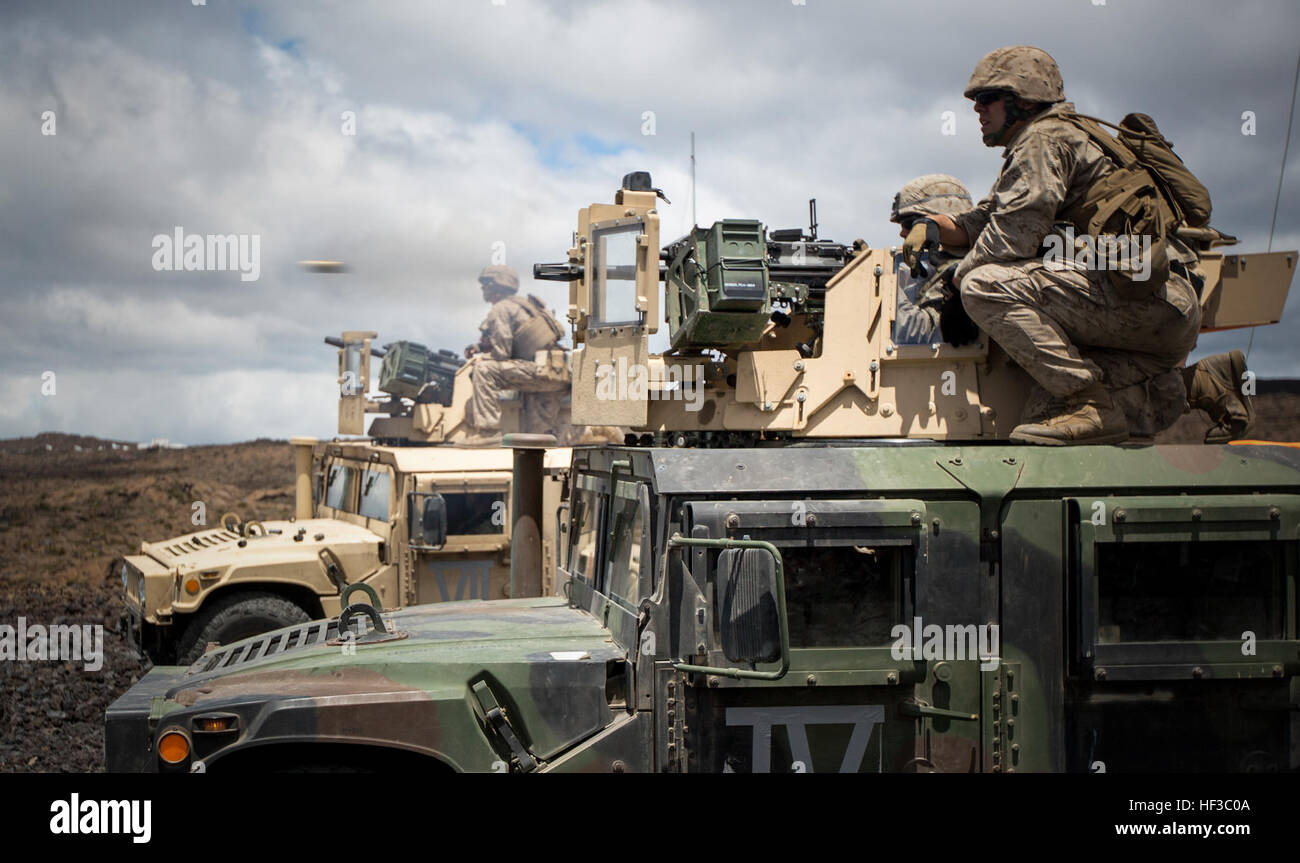 U.S. Marines attached to Weapons Company, 1st Battalion, 3rd Marine ...
