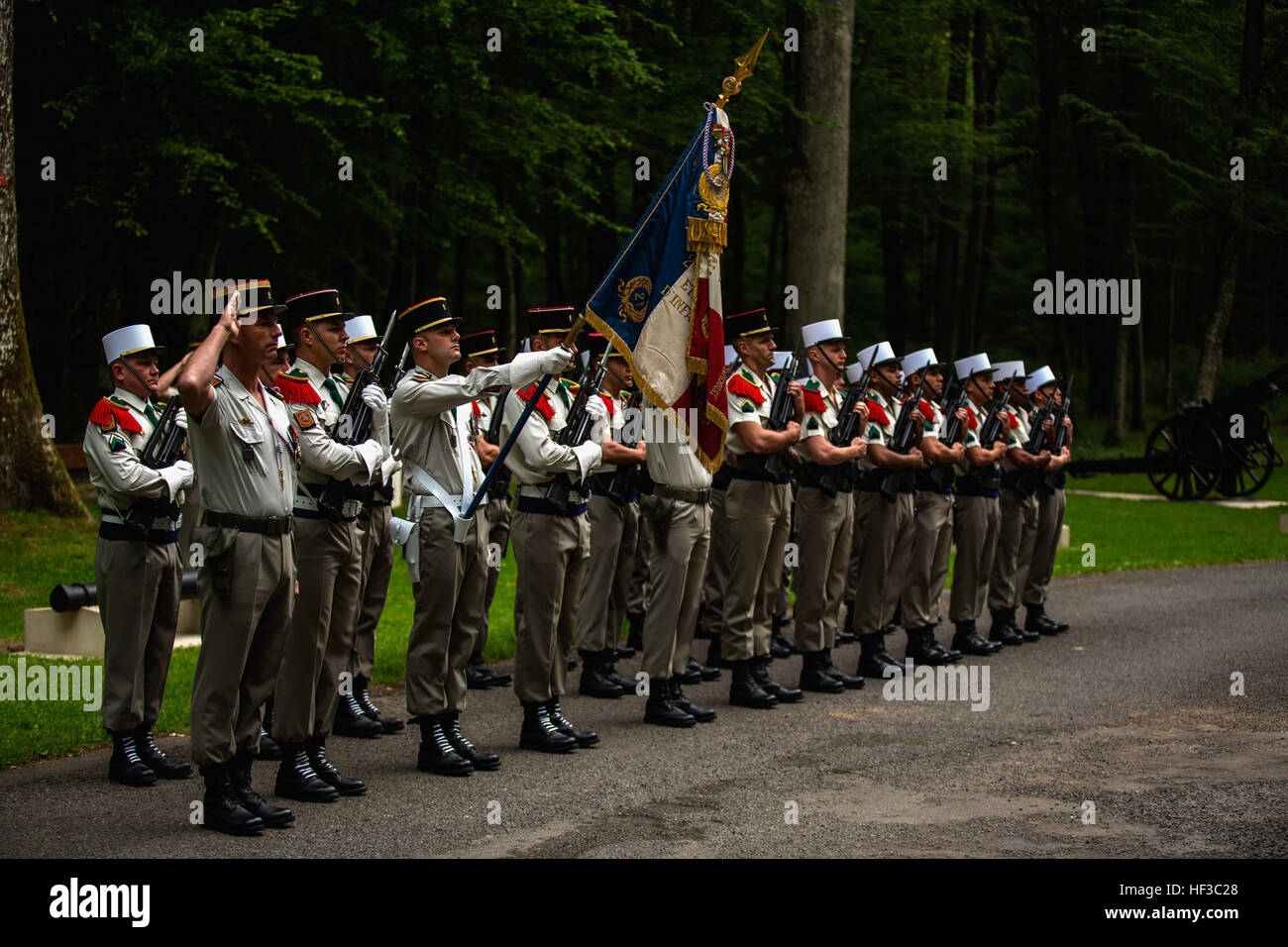 U.S. Marines from the 1st Marine Division and their French counterparts ...