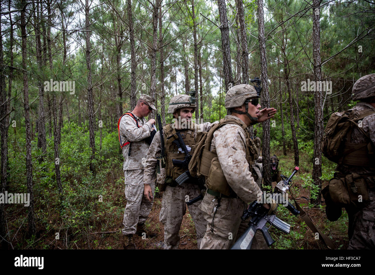 Marines with the 26th Marine Expeditionary Unit patrol through the ...