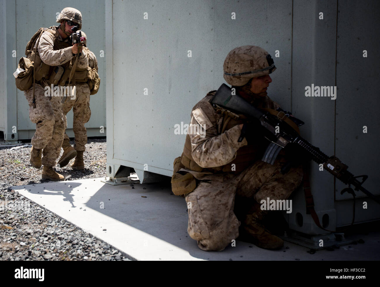 U.S. Marines attached to 3rd Platoon, A Company, 1st Battalion, 3rd ...